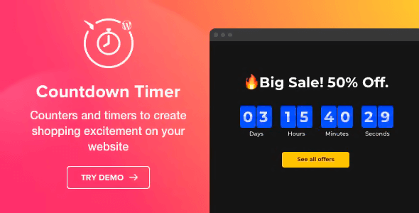 Countdown Timer GPL V1.4.0 – WordPress Countdown Timer Plugin