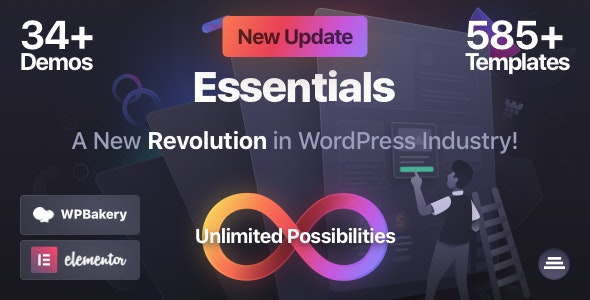 Essentials Theme GPL V3.2.15 – Create Multipurpose WordPress Website