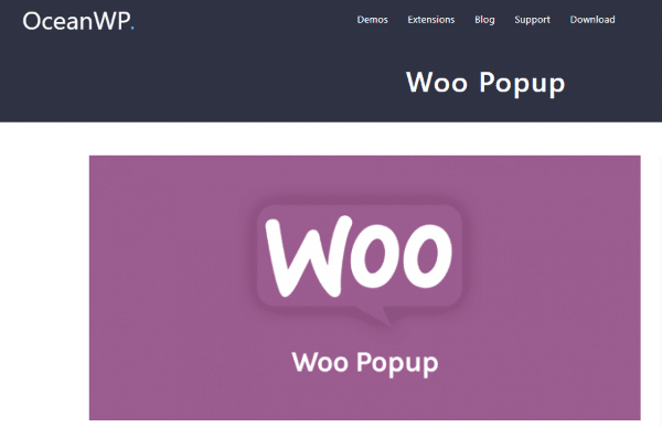 OceanWP Woo Popup GPL V2.0.4