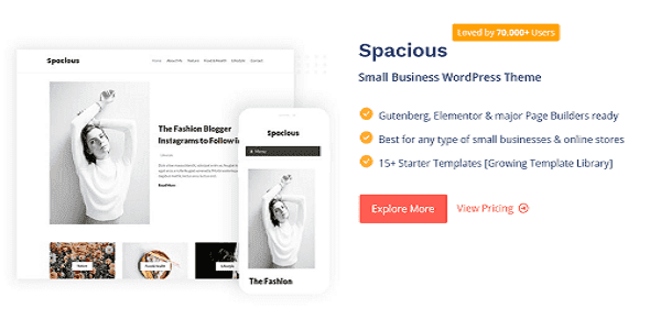 Spacious Pro GPL V2.6.3 – Small Business WordPress Theme